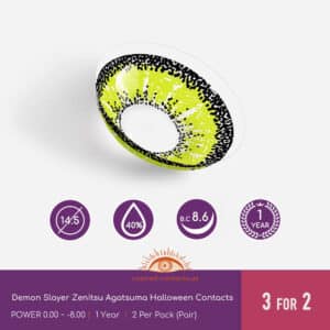 Demon Slayer Zenitsu Agatsuma Halloween Contacts - Colored Contacts