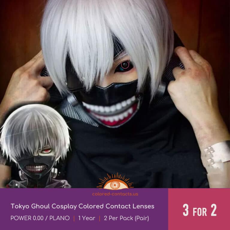 Tokyo Ghoul Cosplay Colored Contact Lenses - Colored Contact Lenses ...