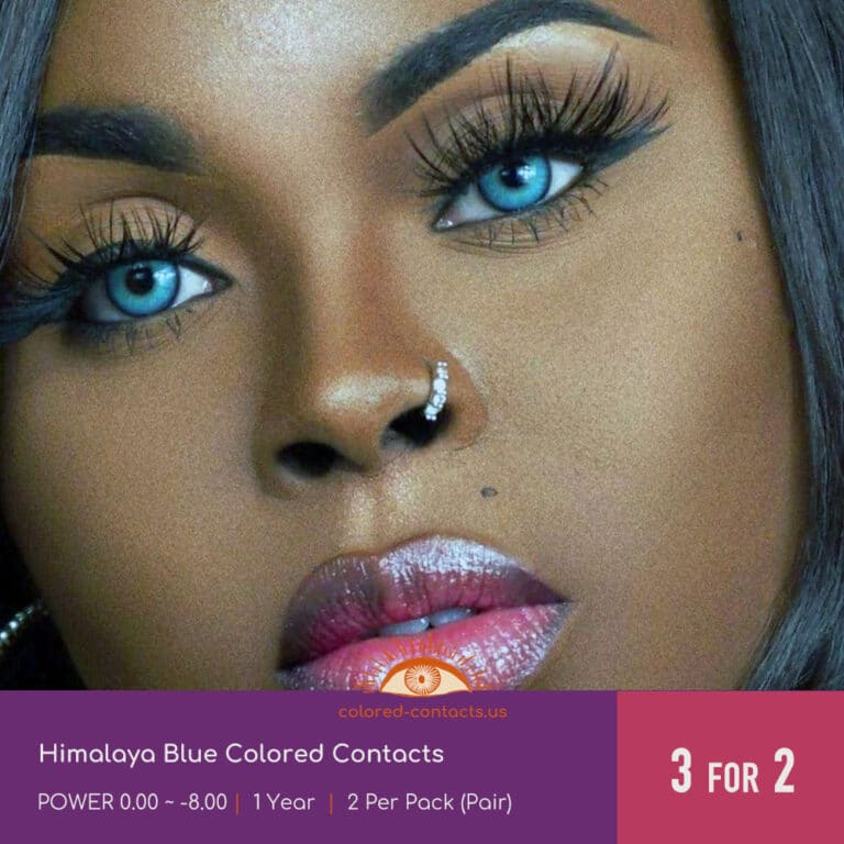 Himalaya Blue Colored Contacts - Colored Contacts