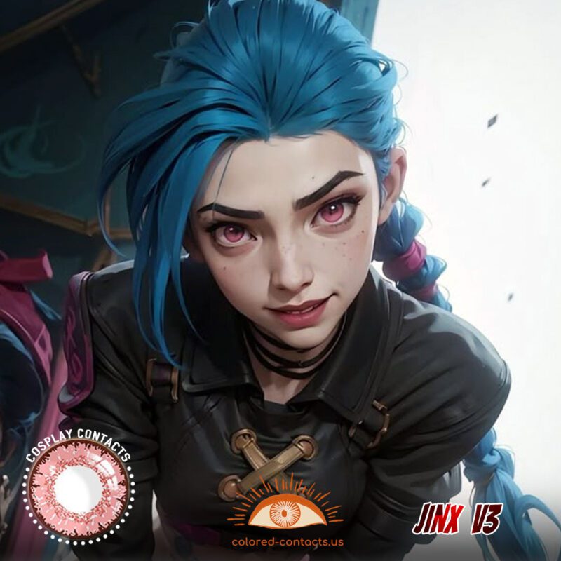 Jinx Cosplay Contact Lenses - Colored Contacts