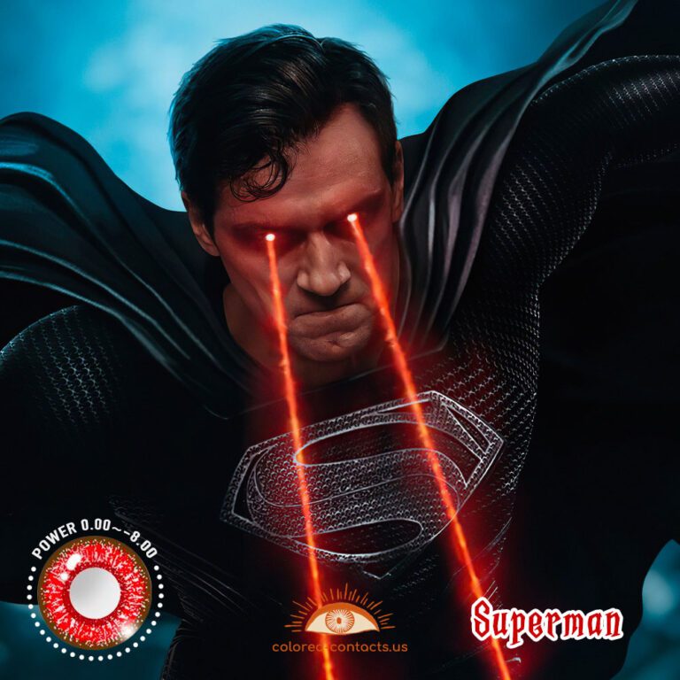 DC Superman Laser Eye Cosplay Contact Lenses - Colored Contacts