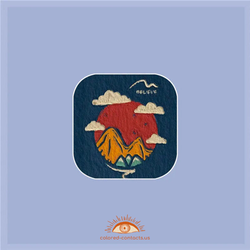 Mount Fuji And Cherry Blossom Pink Contact Lenses Case - Colored ...