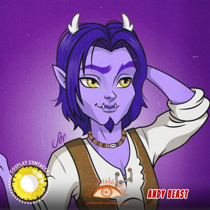Monster High : Andy Beast Cosplay Contact Lenses - Colored Contacts