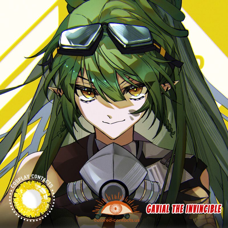 Arknights : Gavial The Invincible Cosplay Contact Lenses - Colored ...