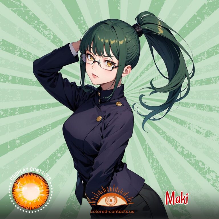 Jujutsu Kaisen : Maki Cosplay Contact Lenses - Colored Contact Lenses ...