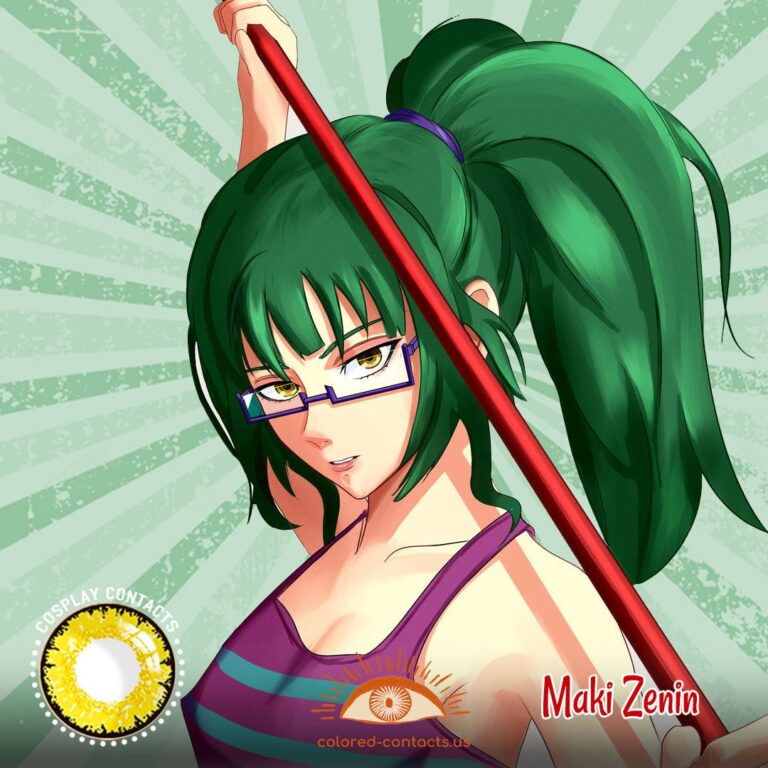 Jujutsu Kaisen : Maki Zenin Cosplay Contact Lenses - Colored Contact ...
