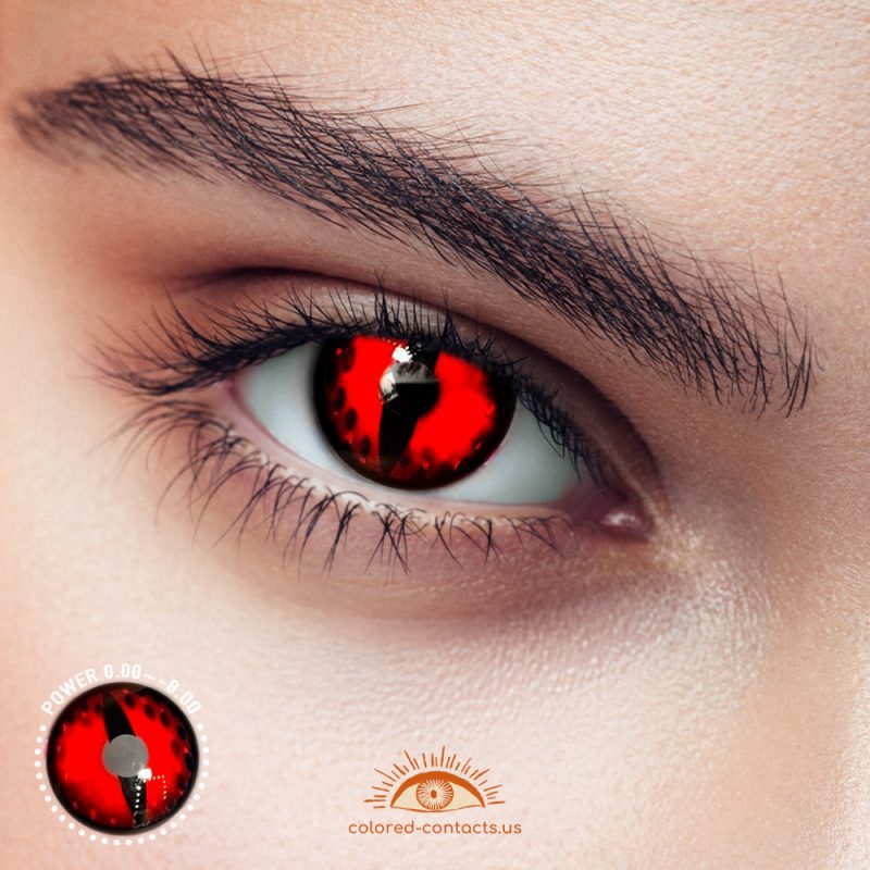 DragonSlit Ruby Colored Contact Lenses - Colored Contacts