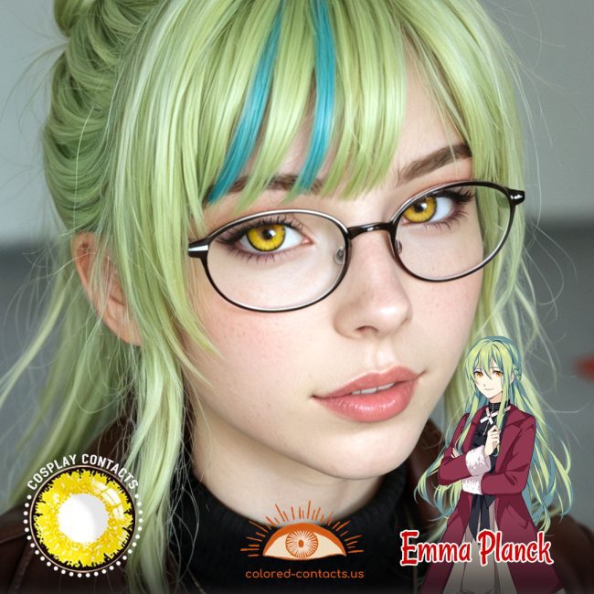 Honkai Impact 3rd: Emma Planck Cosplay Yellow Contact Lenses - Colored Contacts