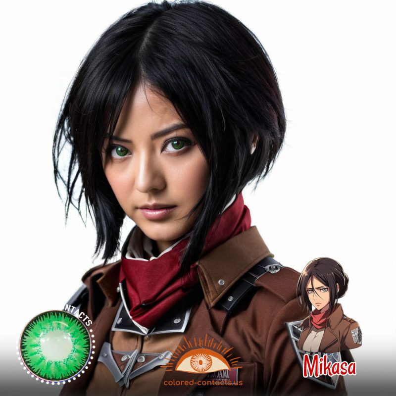 Attack On Titan: Mikasa Cosplay Contact Lenses - Colored Contacts
