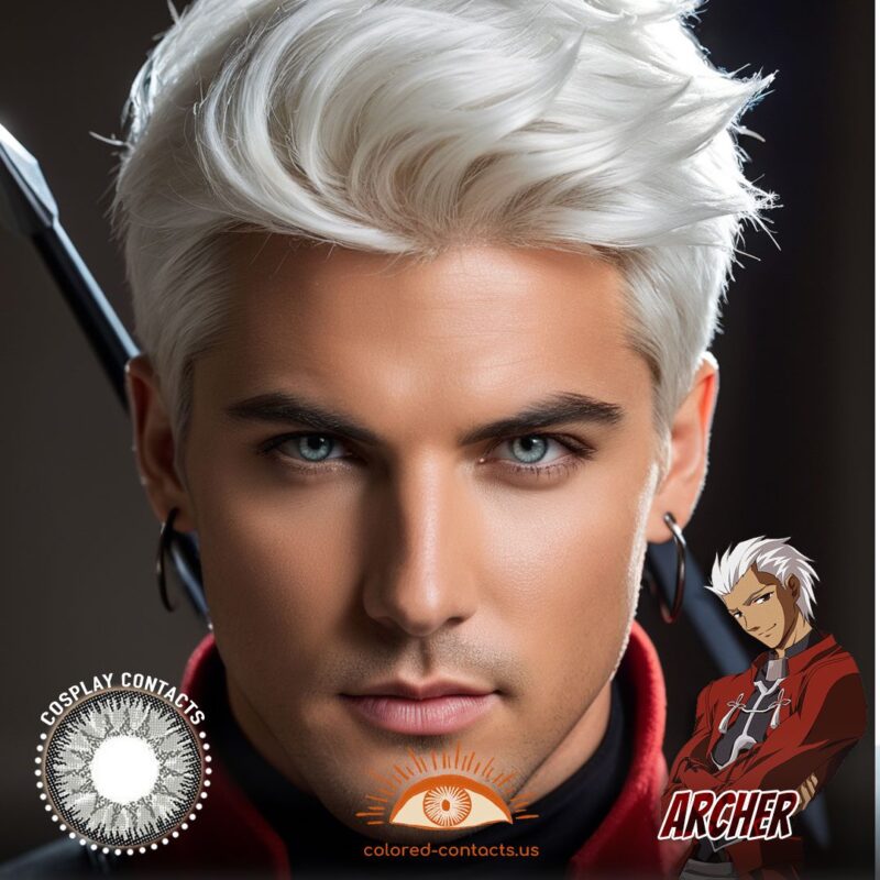 Fate/stay Night: Archer Cosplay Grey Contact Lenses - Colored Contact ...
