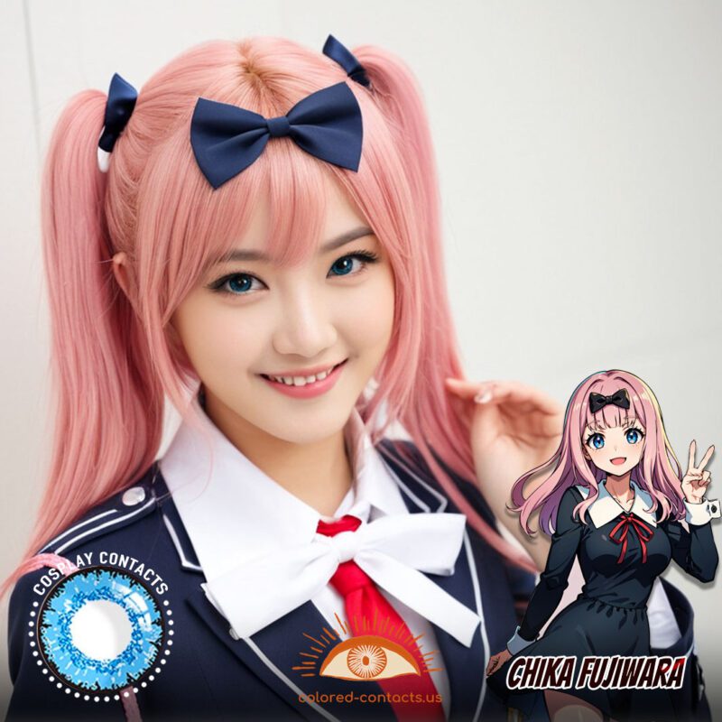 Chika Fujiwara Cosplay Blue Contact Lenses - Colored Contact Lenses ...