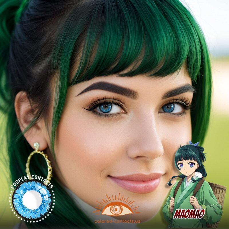 The Apothecary Diaries: Maomao Cosplay Blue Contact Lenses - Colored ...