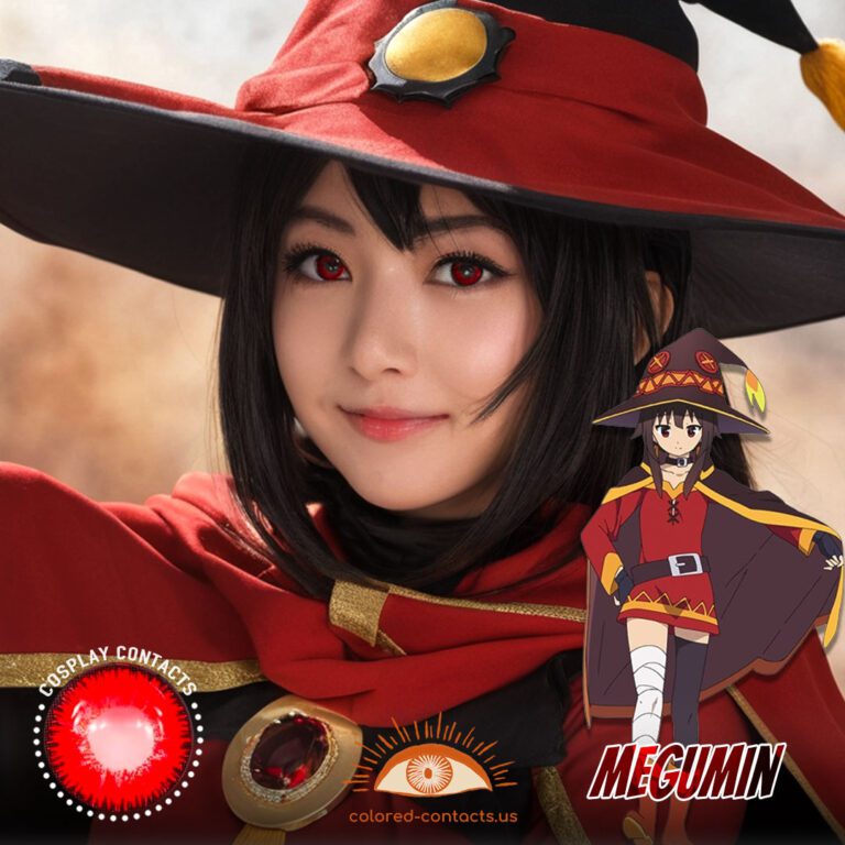 Megumin Cosplay Red Contact Lenses - Colored Contact Lenses | Colored ...