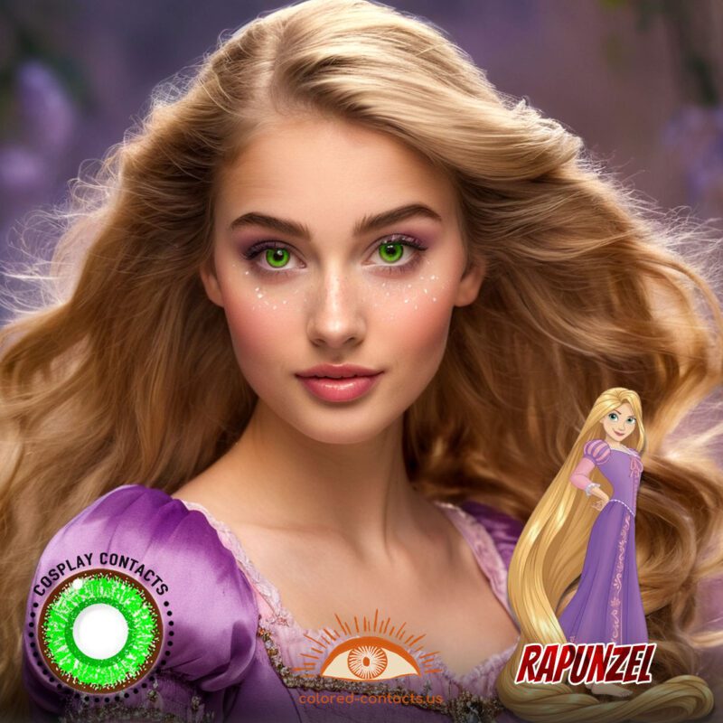 Tangled: Rapunzel Cosplay Green Contact Lenses - Colored Contact Lenses | Colored Contacts ...