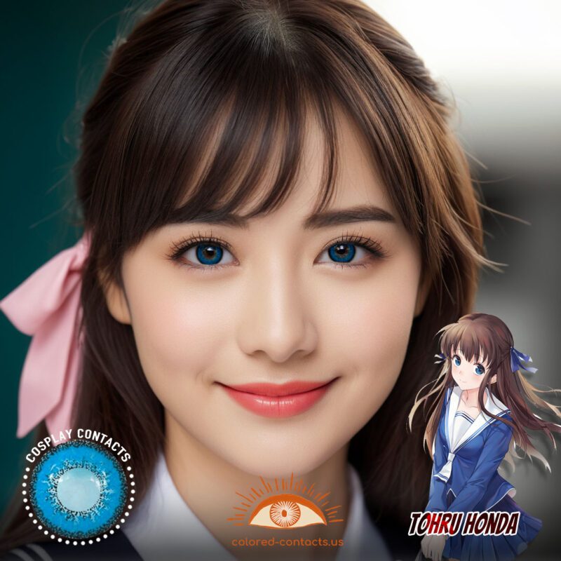 Fruits Basket: Tohru Honda Cosplay Blue Contact Lenses - Colored ...