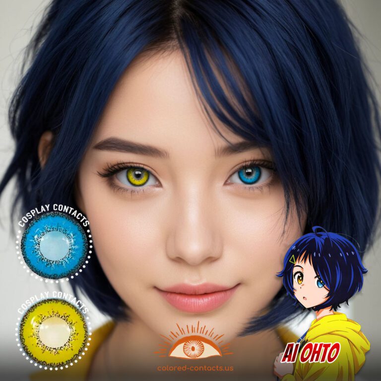Wonder Egg Priority: Ai Ohto Cosplay Heterochromia Contact Lenses - Colored Contact Lenses ...