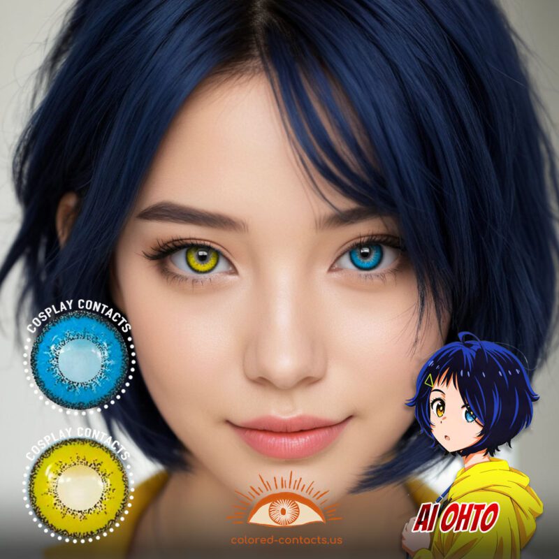 Wonder Egg Priority: Ai Ohto Cosplay Heterochromia Contact Lenses ...