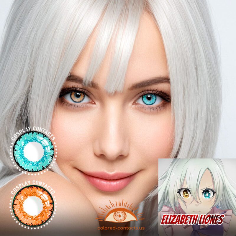 Elizabeth Liones Cosplay Heterochromia Contact Lenses - Colored Contact ...