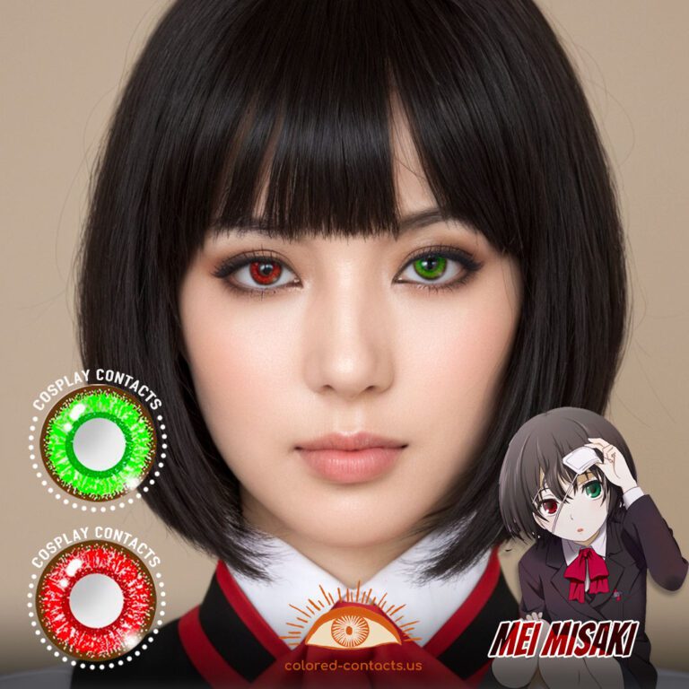 Mei Misaki Cosplay Heterochromia Contact Lenses - Colored Contact Lenses | Colored Contacts ...