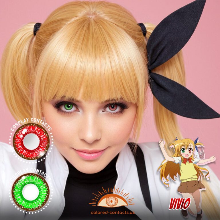 Vivid Strike! Vivio Cosplay Heterochromia Contact Lenses - Colored ...