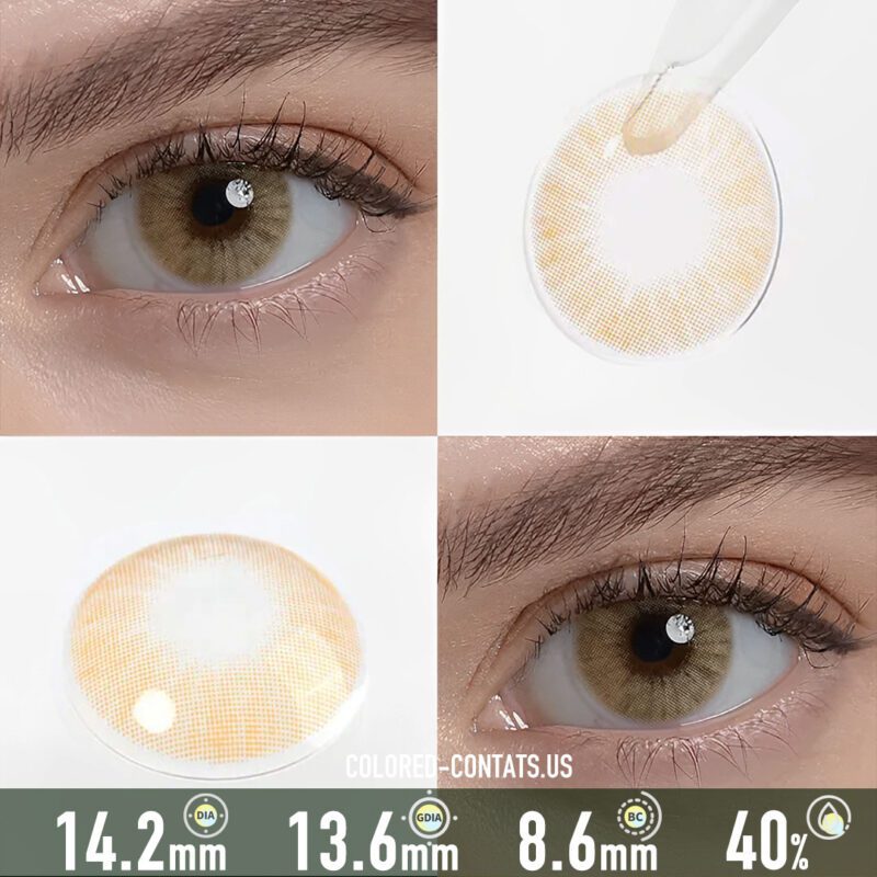 Hidrocor Hazel Contact Lenses - Colored Contact Lenses | Colored ...