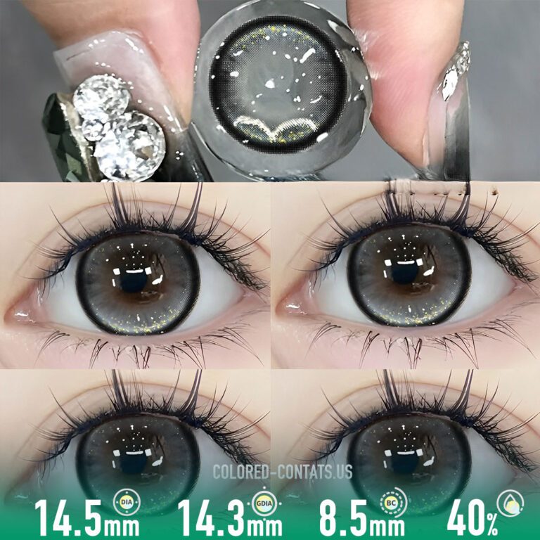 Golden Nebula Grey Contact Lenses - Colored Contact Lenses | Colored ...